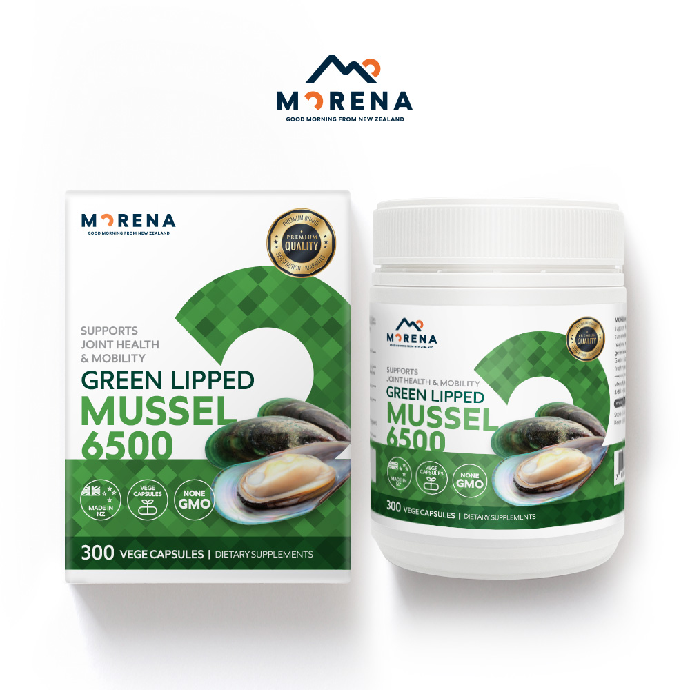 New Zealand Green Lipped Mussel 6500 300 Vege Caps | MORENA